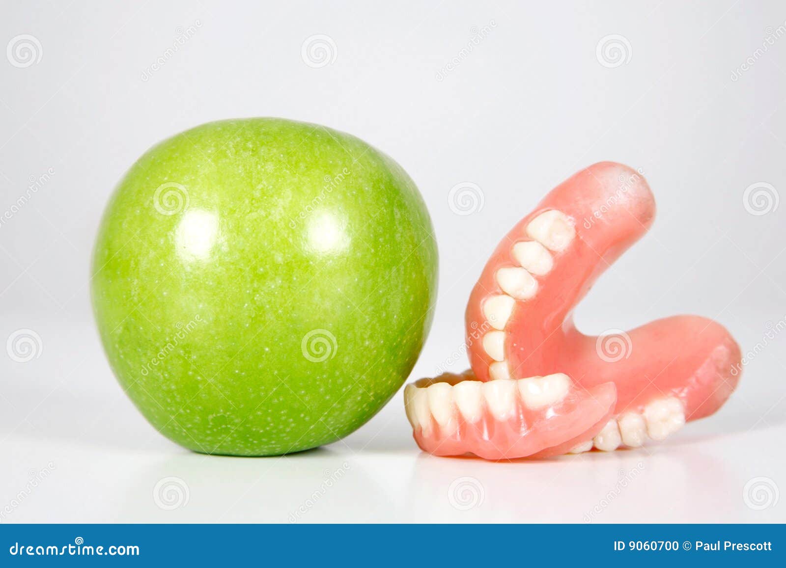 Denture and apple stock photo. Image of humor, fruit, apple - 9060700