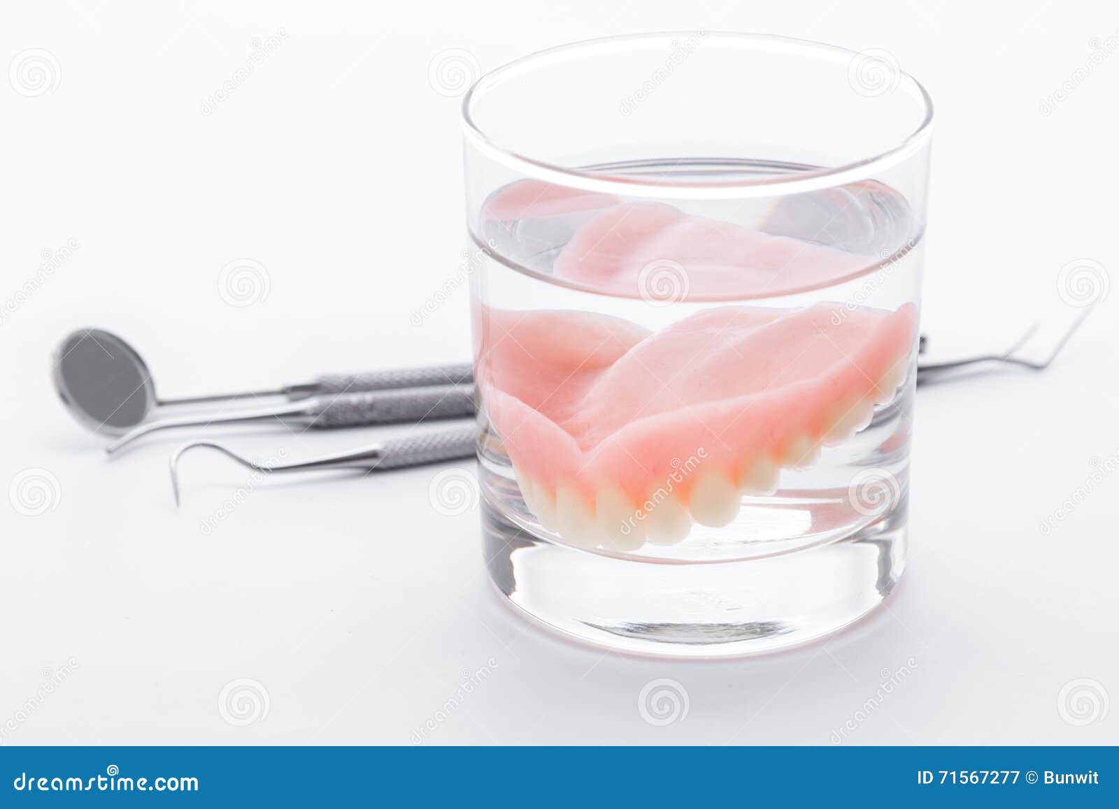 Denture In Water Glass Royalty-Free Stock Photo | CartoonDealer.com ...