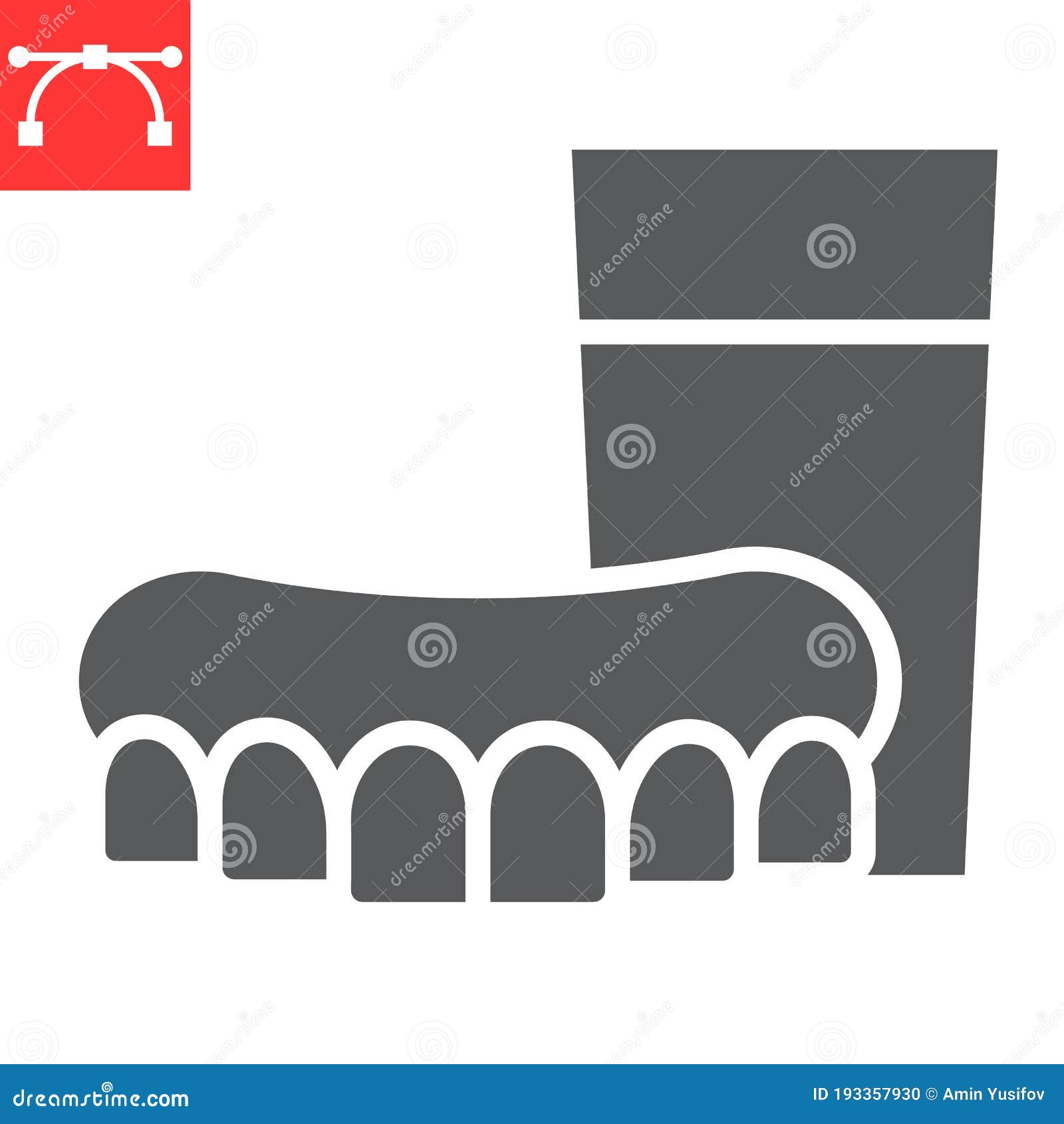 Denture Glyph Icon, Dental and Stomatolgy, Dentures Sign Vector ...