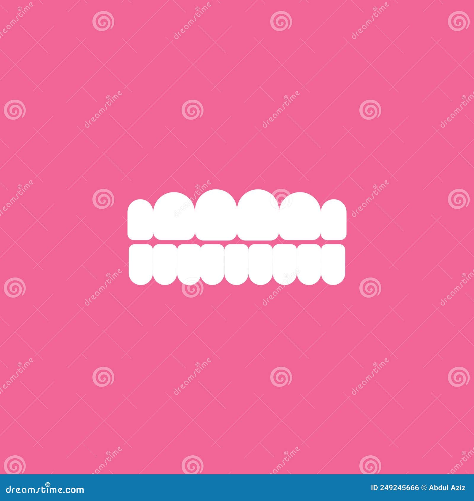 Denture Icon Logo Free Vector Stock Vector - Illustration of denture ...