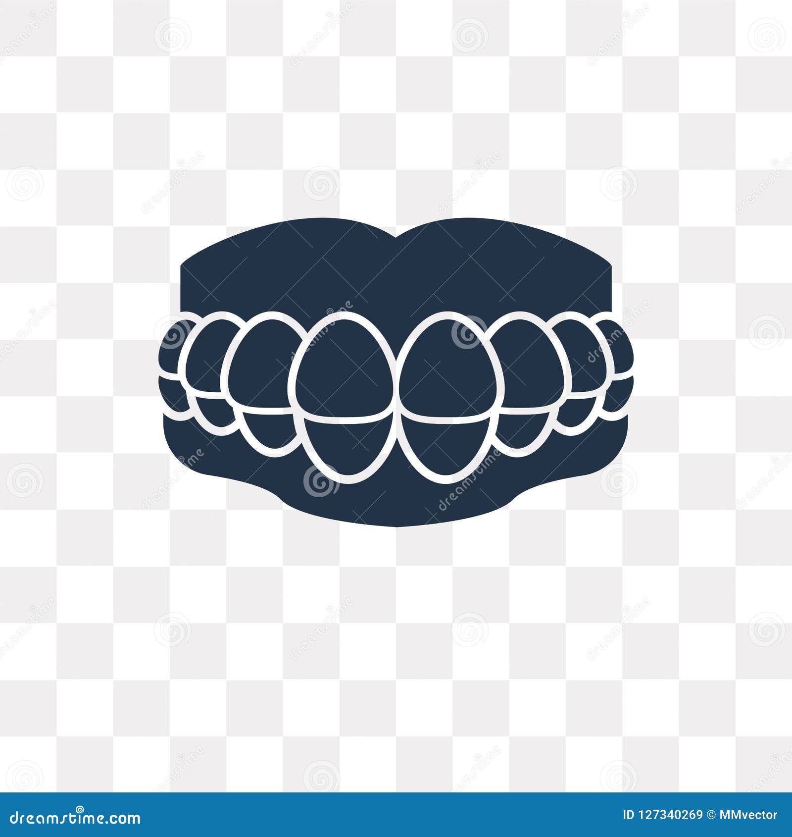 Denture Vector Icon Isolated on Transparent Background, Denture Stock ...