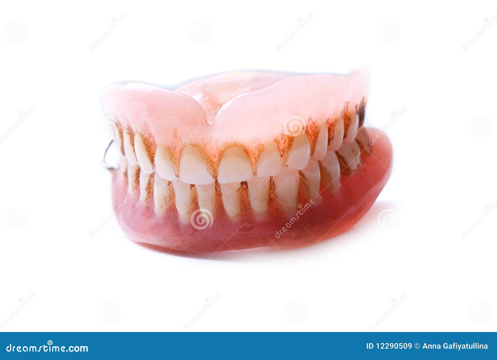Denture on a White Background Stock Image - Image of dentures, disguise ...