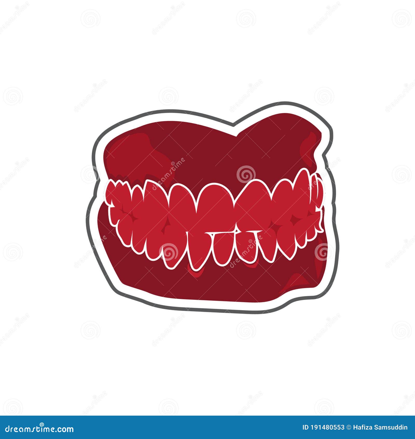 Dentures. Vector Illustration Decorative Design Stock Vector ...