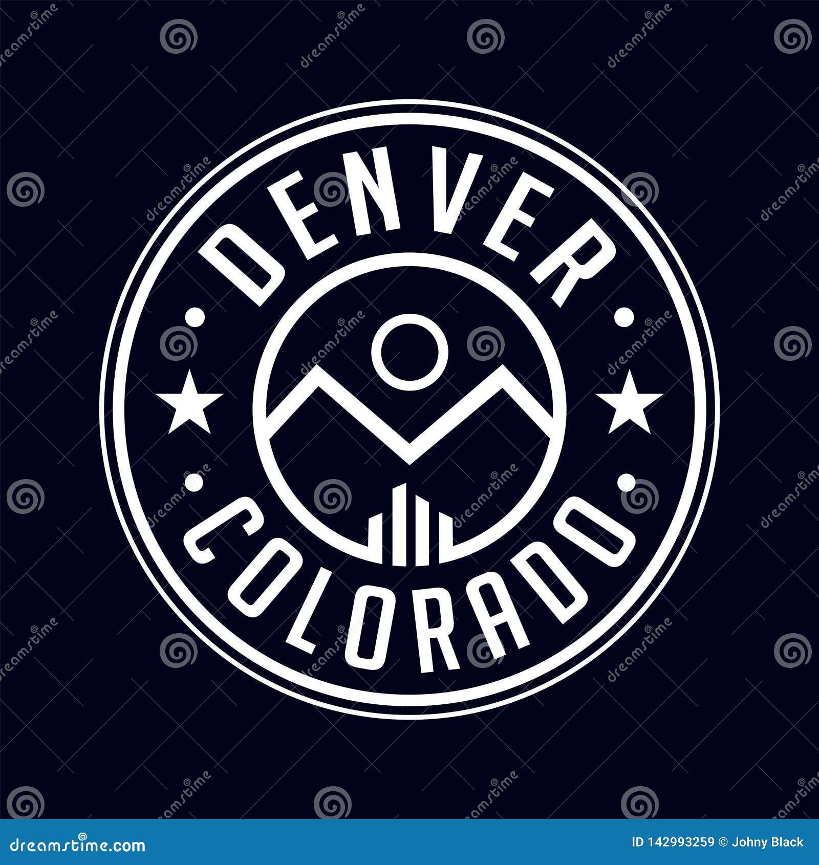 Denver Colorado Logo. Vector and Illustration. Stock Vector ...