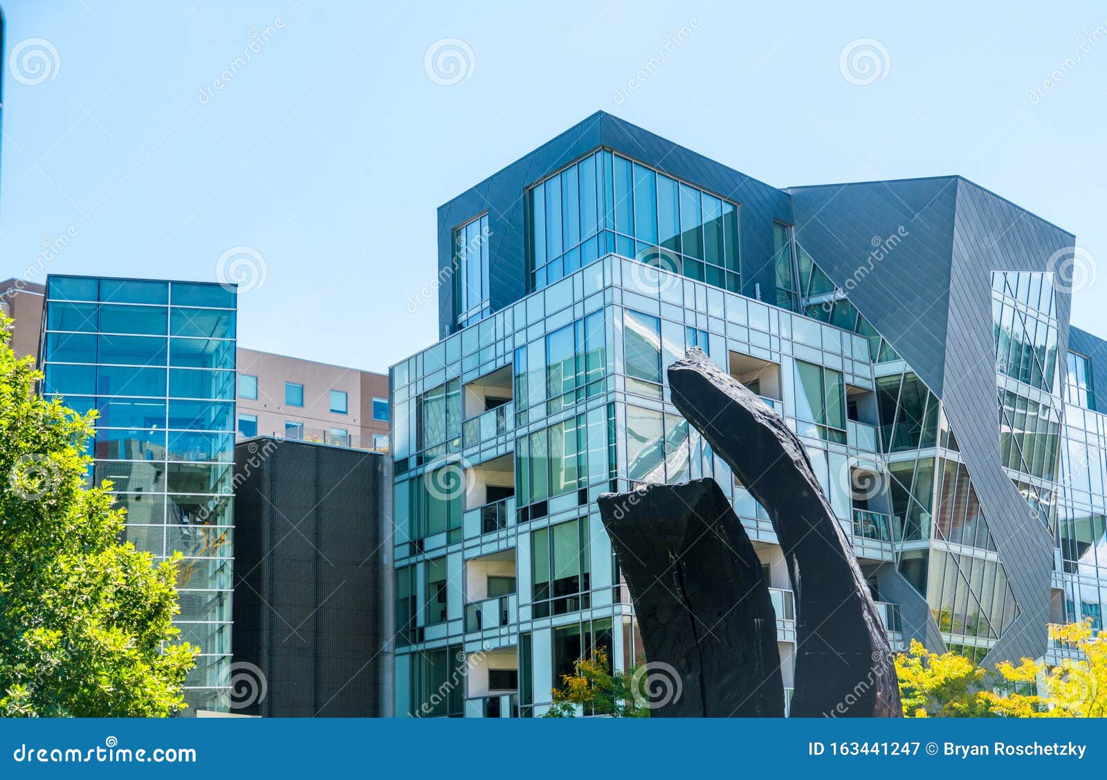 Modern Denver Colorado Buildings and Architecture Stock Image - Image ...