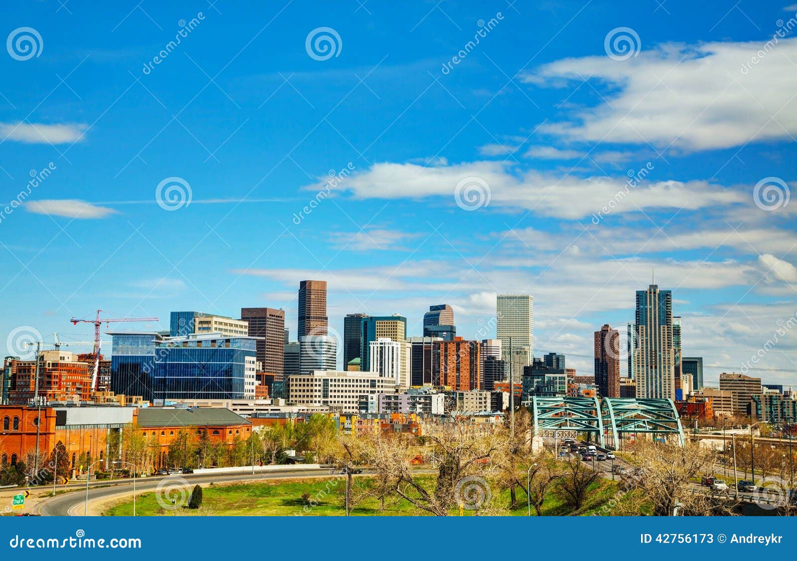 Denver Del Centro, Colorado Immagine Stock - Immagine di città, centro ...