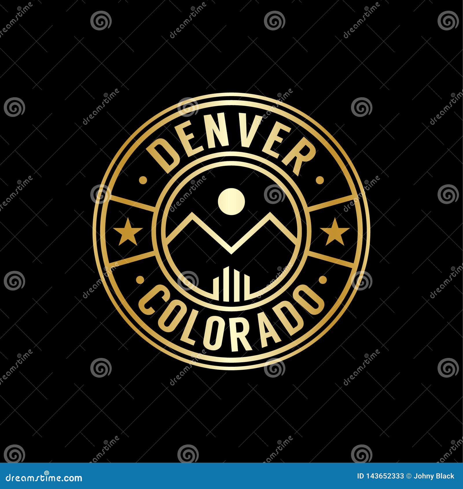 Denver Colorado Logo. Vector and Illustration. Stock Vector ...