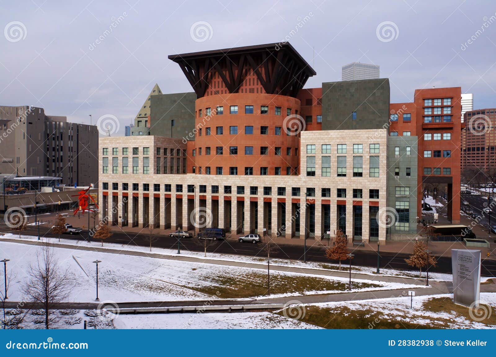 Denver skyline stock photo. Image of overlook, offices - 28382938
