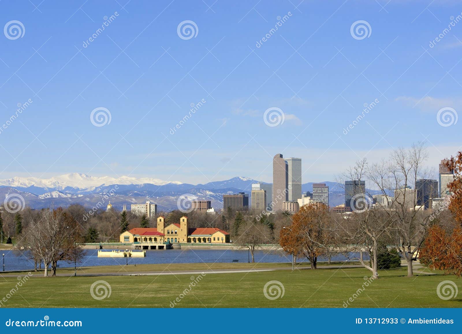 Denver Skyline Spring 2010 stock image. Image of city - 13712933