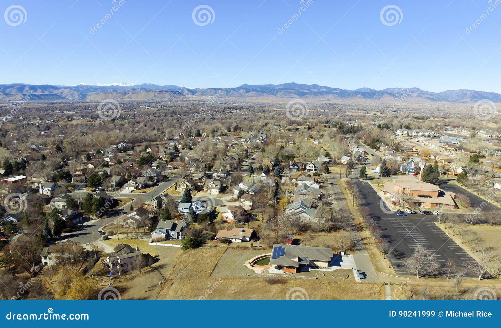 Denver suburbs stock image. Image of view, landscape - 90241999