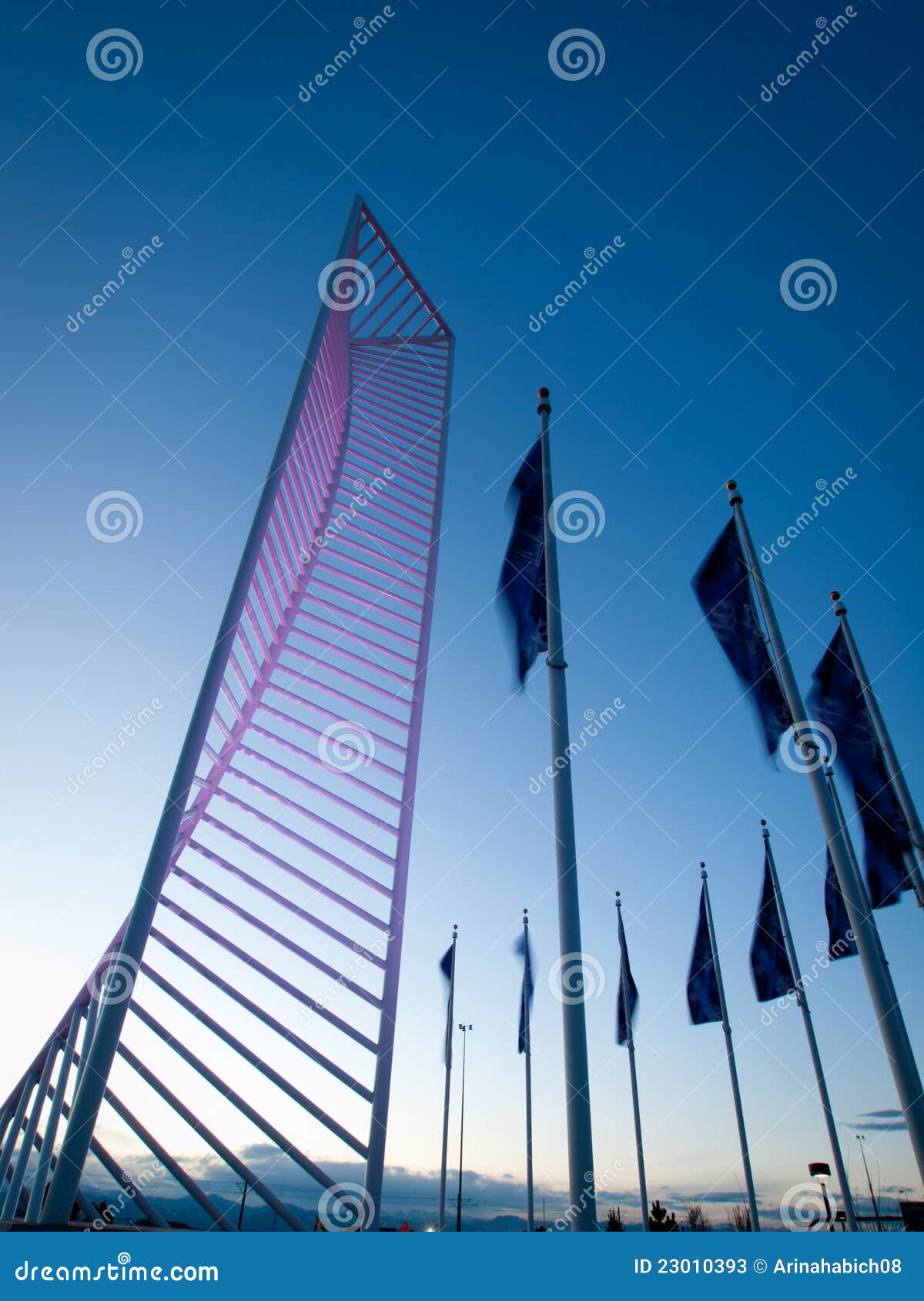 Denver Tech Center Monument Stock Image - Image of white, landmark ...