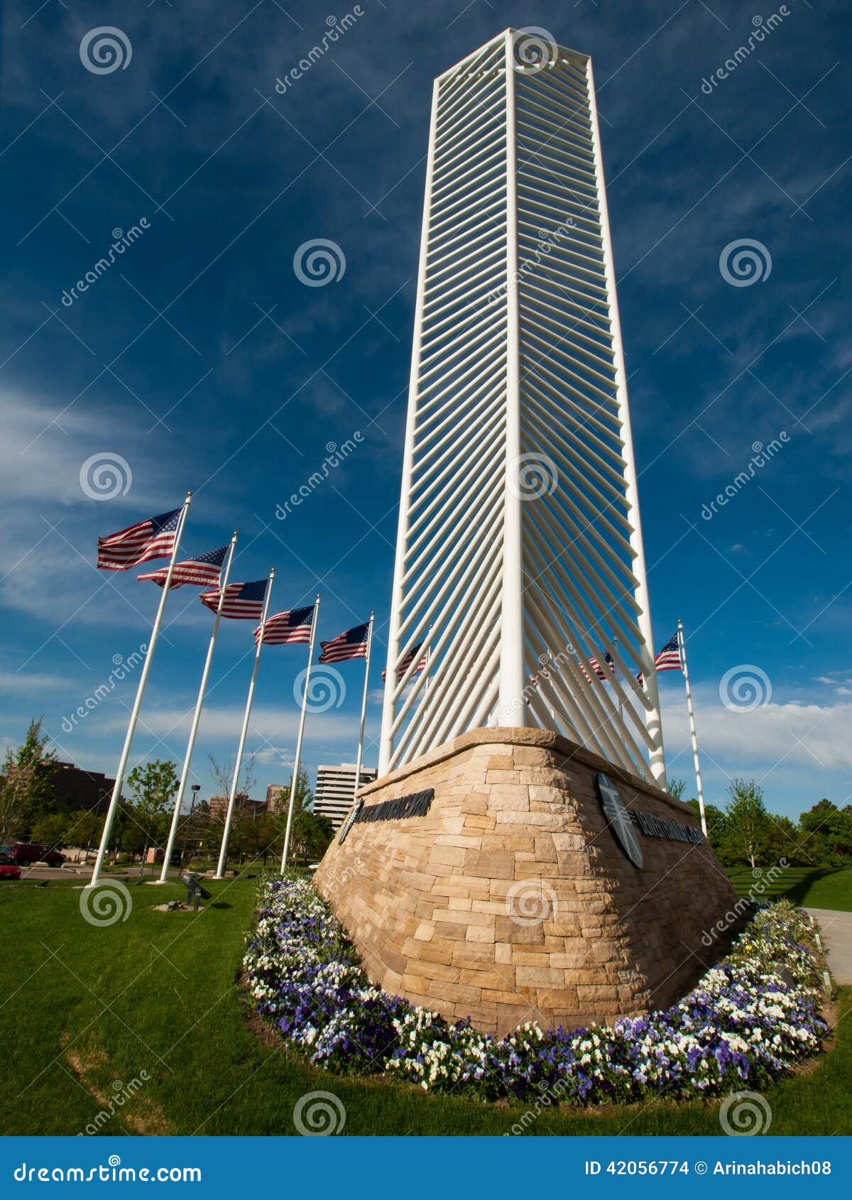 Denver Tech Center Monument Editorial Stock Image - Image of spring ...