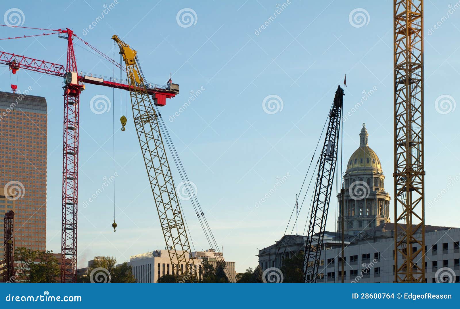 Denver Under Construction stock photo. Image of urban - 28600764