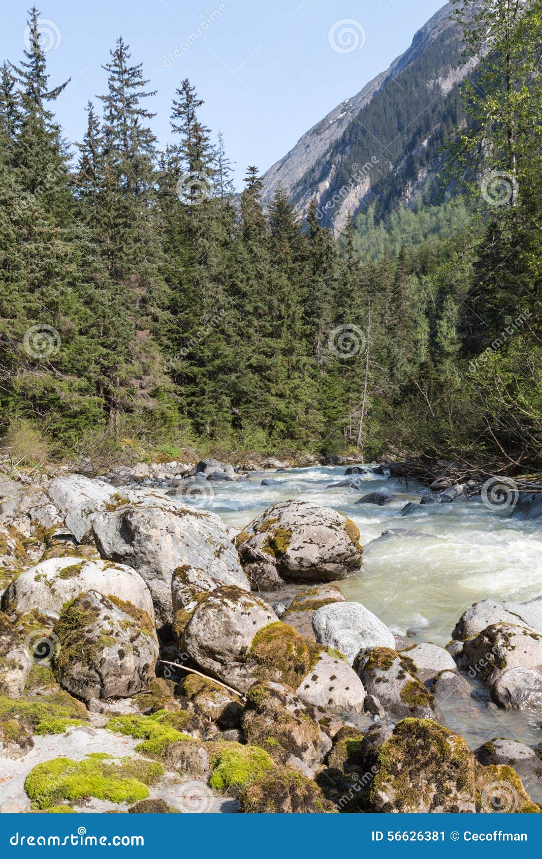 Denver Valley River stock image. Image of rock, mountain - 56626381