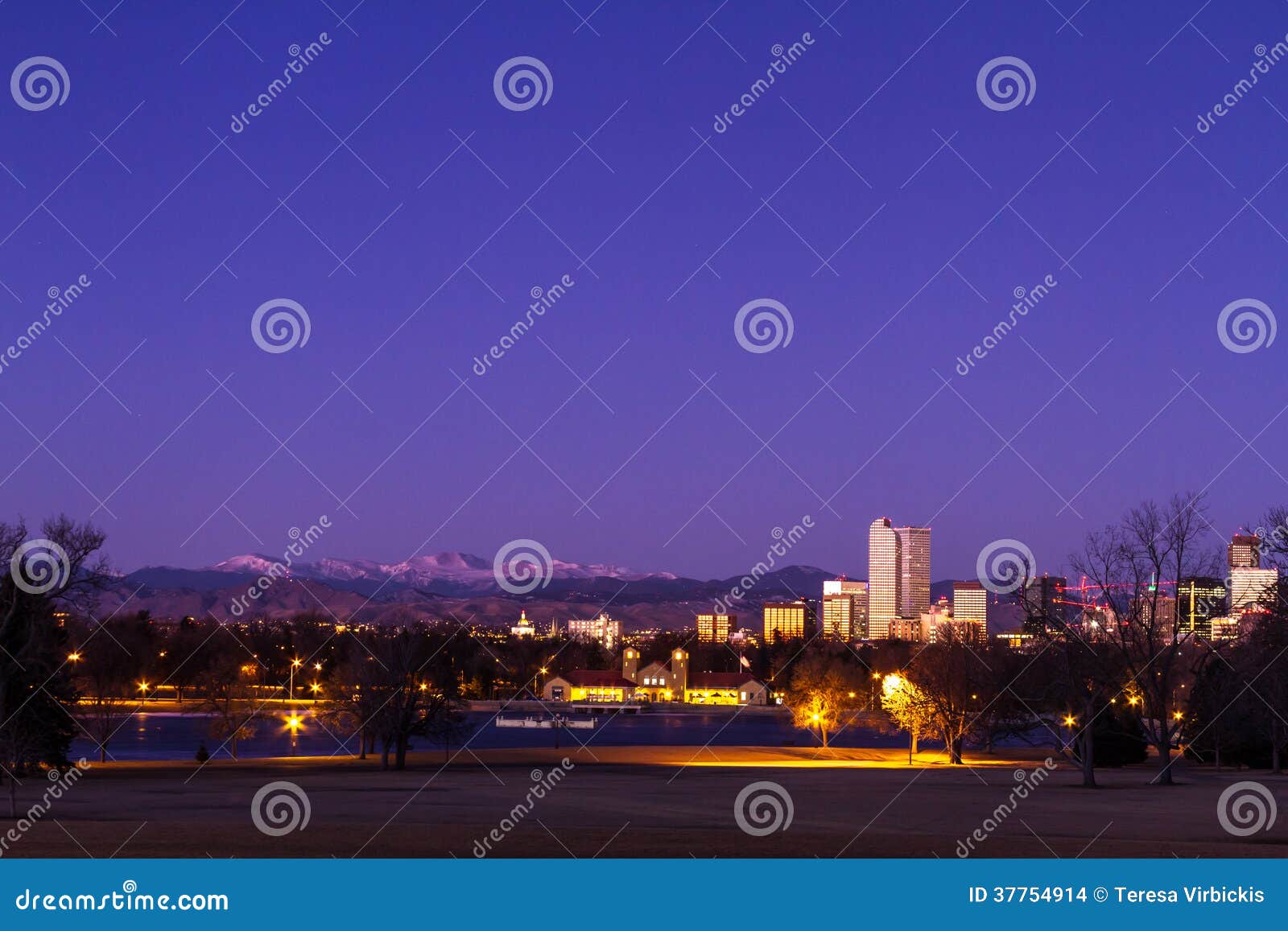 Denver Winter Skyline Jan 2013 Editorial Stock Image - Image of america ...