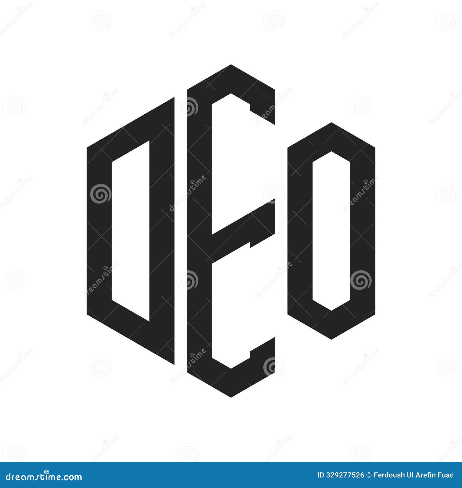 DEO Logo Design. Initial Letter DEO Monogram Logo Using Hexagon Shape ...