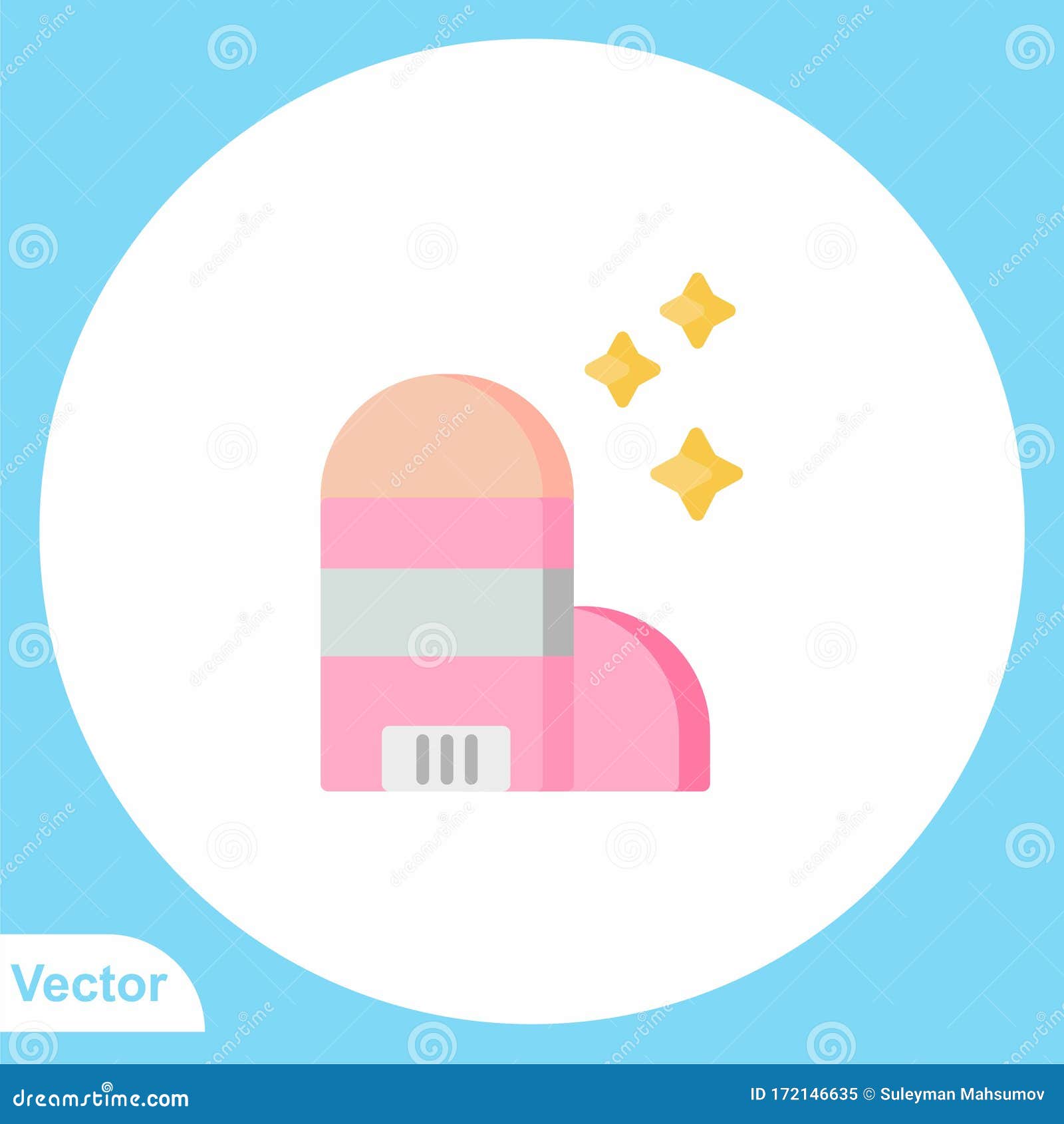 Deodorant Flat Vector Icon Sign Symbol Stock Vector - Illustration of ...
