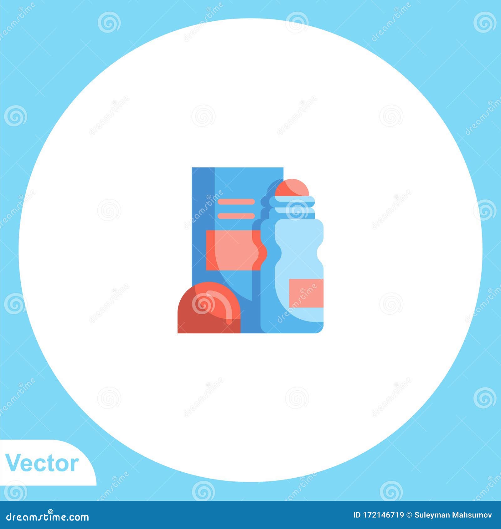 Deodorant Flat Vector Icon Sign Symbol Stock Vector - Illustration of ...