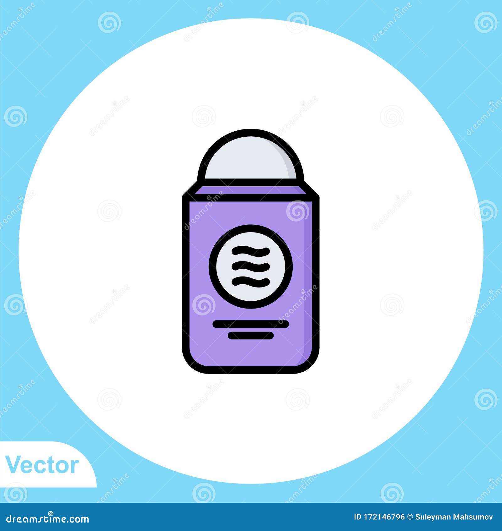 Deodorant Flat Vector Icon Sign Symbol Stock Vector - Illustration of ...