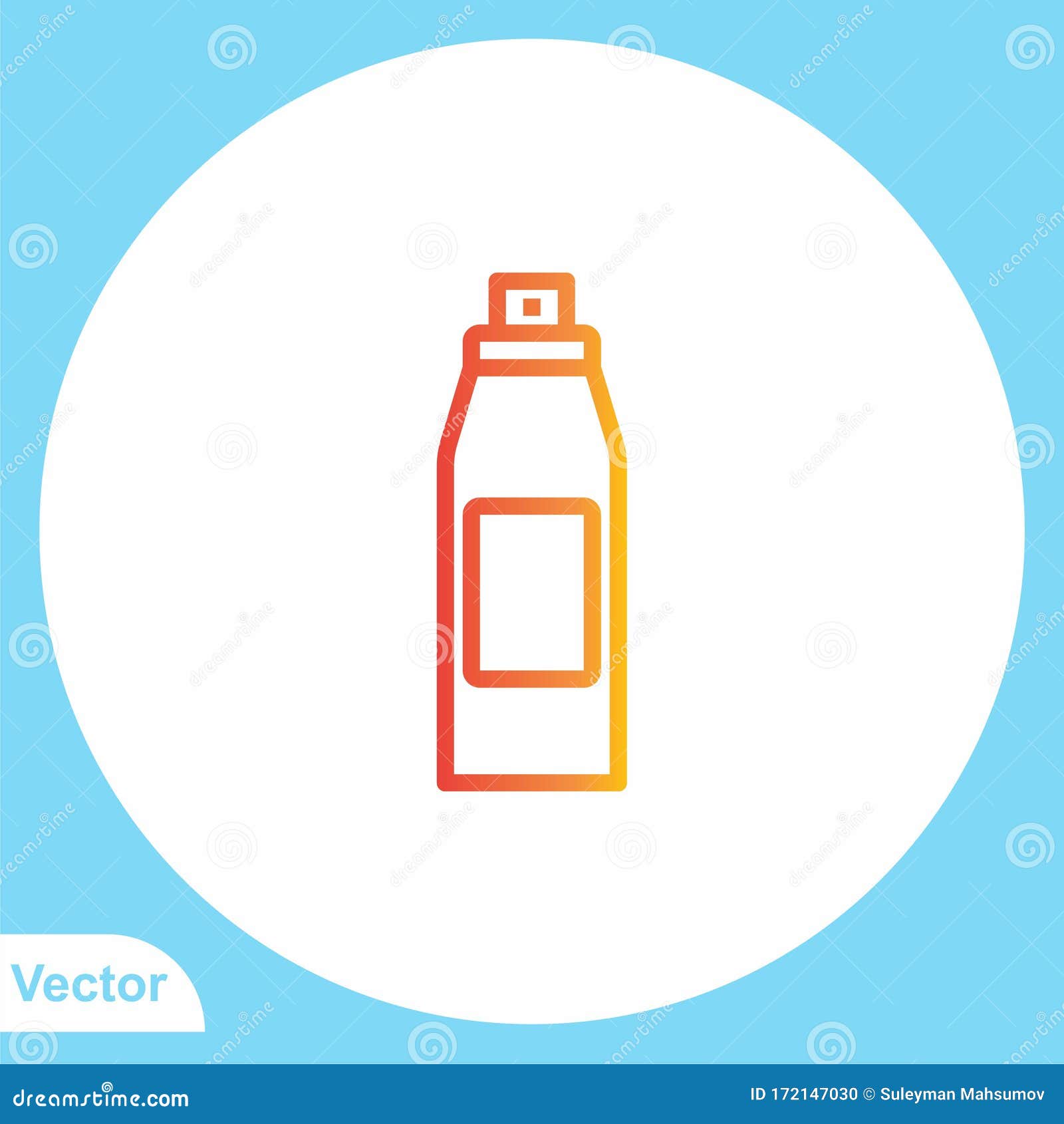 Deodorant Flat Vector Icon Sign Symbol Stock Vector - Illustration of ...