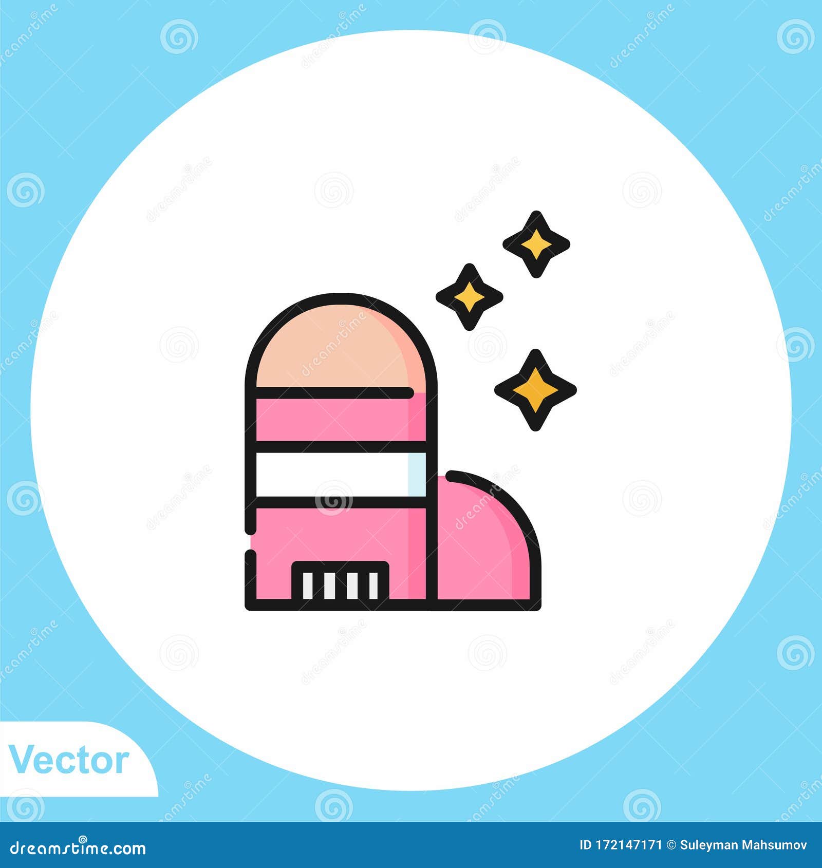 Deodorant Flat Vector Icon Sign Symbol Stock Illustration ...