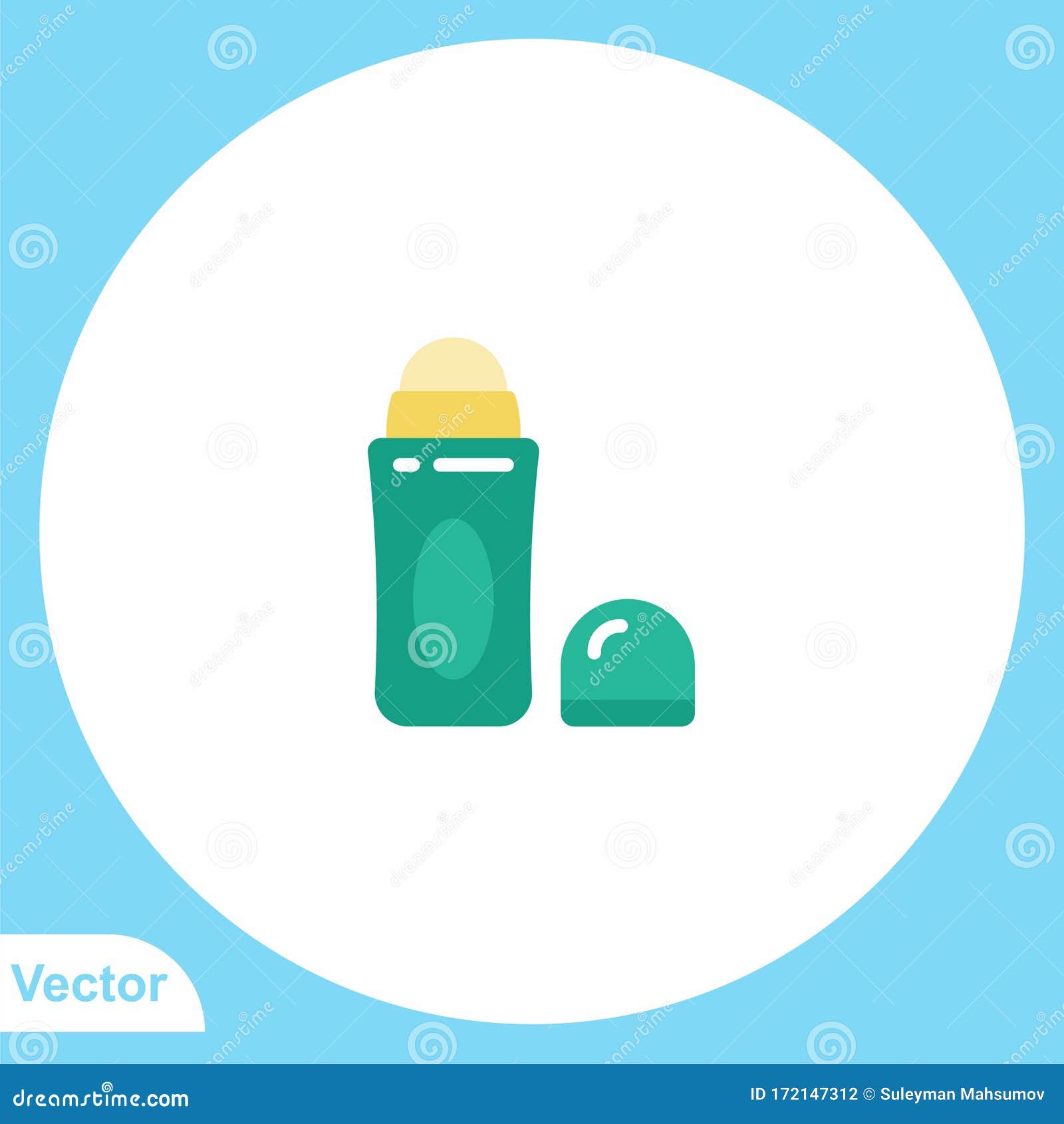 Deodorant Flat Vector Icon Sign Symbol Stock Illustration ...