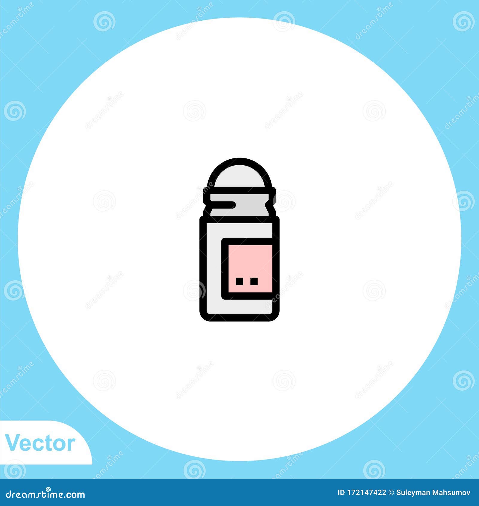 Deodorant Flat Vector Icon Sign Symbol Stock Illustration ...