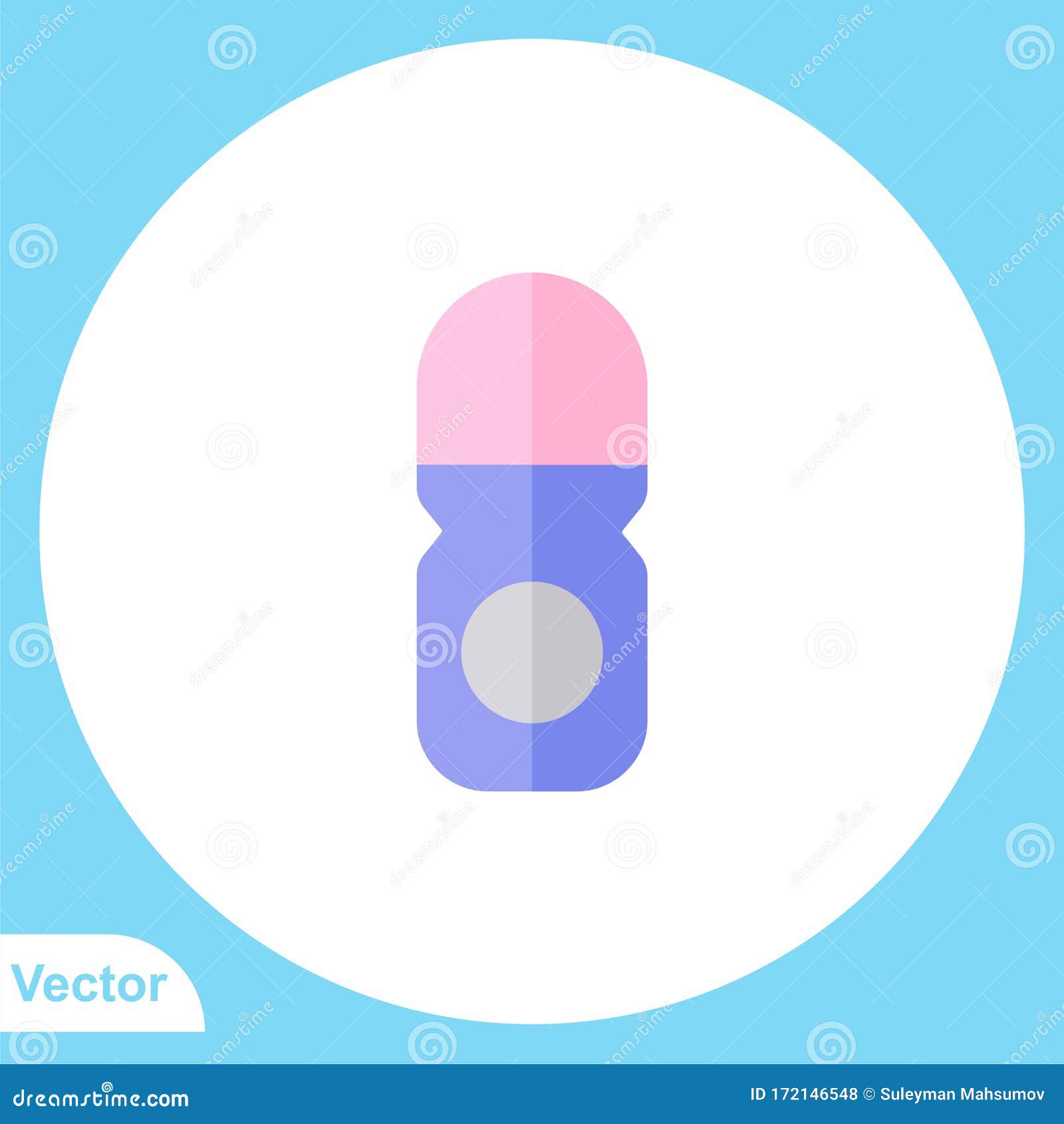 Deodorant Flat Vector Icon Sign Symbol Stock Vector - Illustration of ...