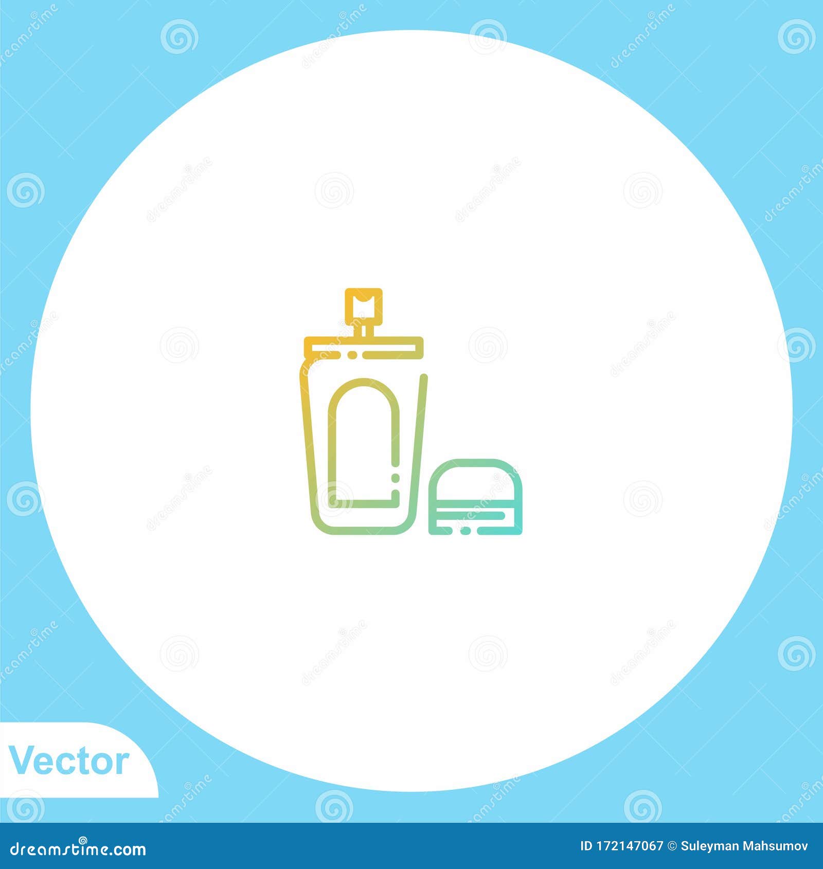 Deodorant Flat Vector Icon Sign Symbol Stock Illustration ...