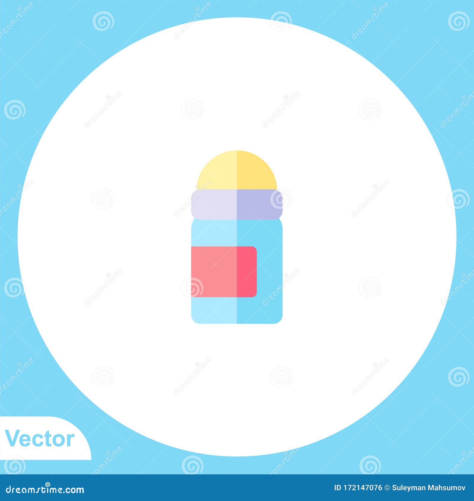 Deodorant Flat Vector Icon Sign Symbol Stock Vector - Illustration of deodorant, lotion: 172147076