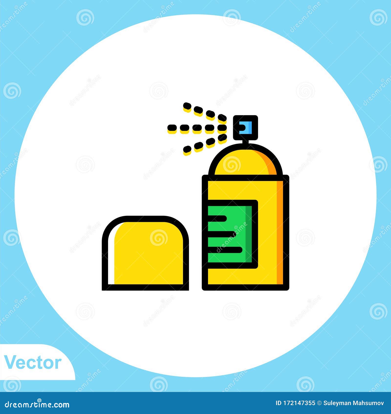 Deodorant Flat Vector Icon Sign Symbol Stock Illustration ...