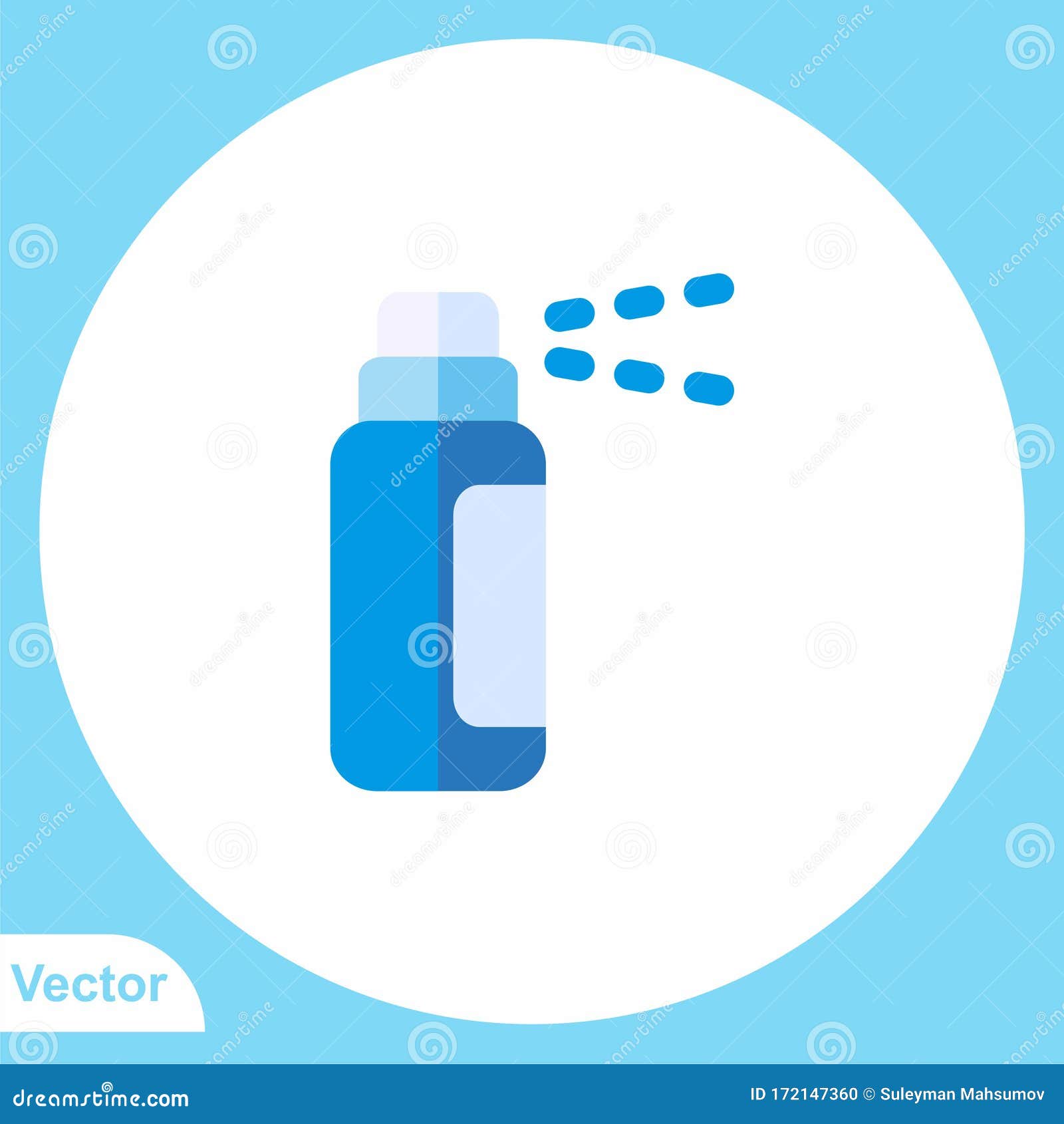 Deodorant Flat Vector Icon Sign Symbol Stock Illustration ...