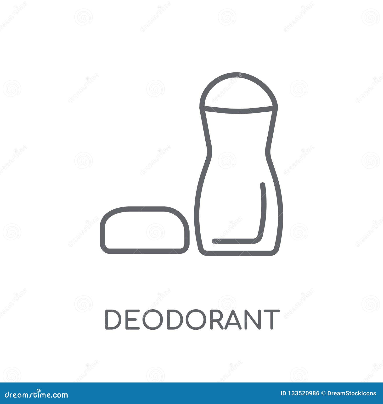 Deodorant Linear Icon. Modern Outline Deodorant Logo Concept On Vector ...