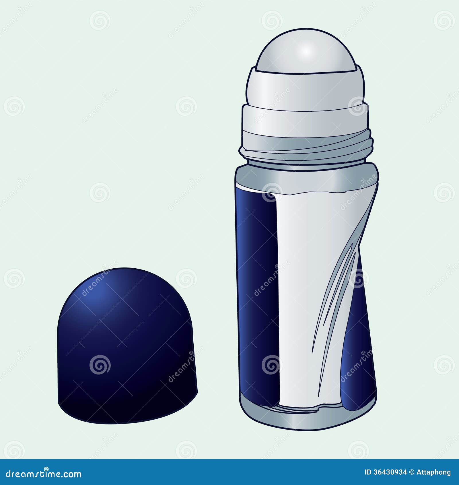 Deodorant Roll-on Applicator Vector Stock Vector - Illustration of ...