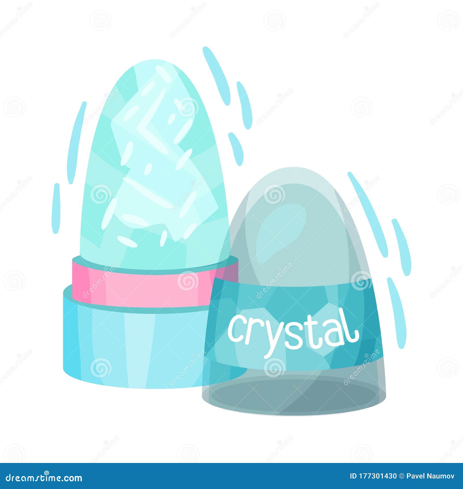 Deodorant Roll in Bottle Isolated on White Background Vector ...