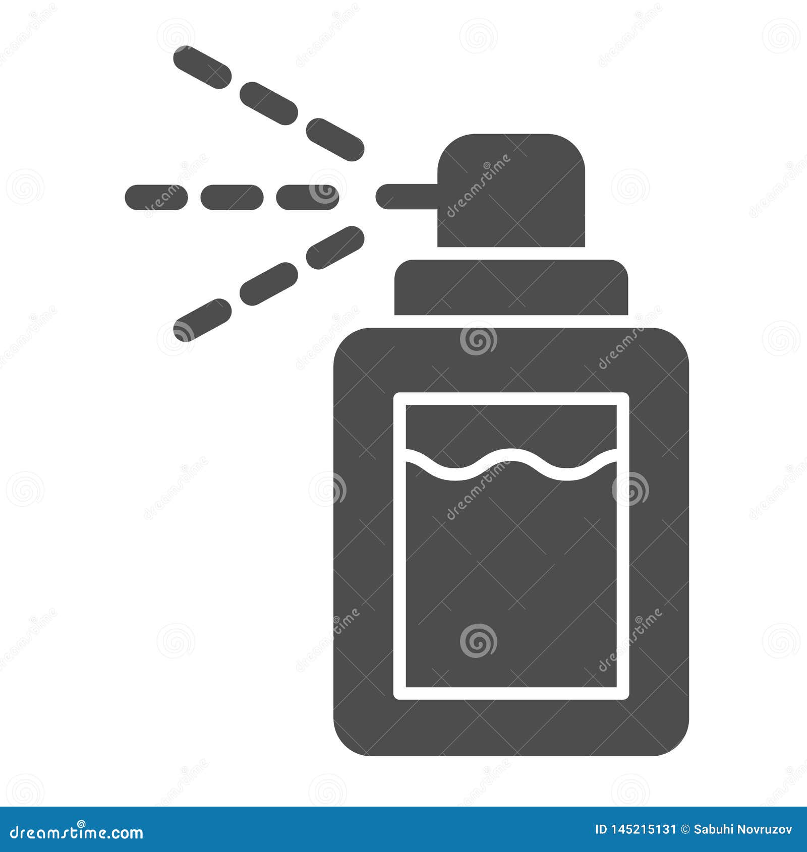 Deodorant Solid Icon. Spray Vector Illustration Isolated on White Stock ...