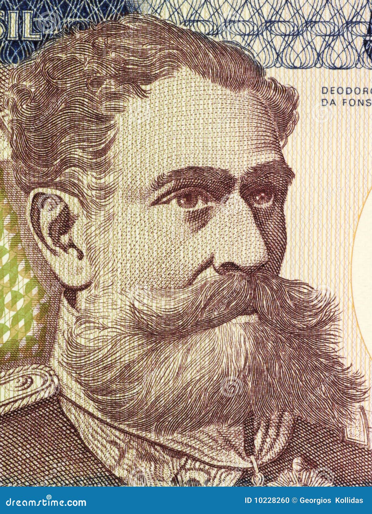 Deodoro da Fonseca stock photo. Image of paper, macro - 10228260