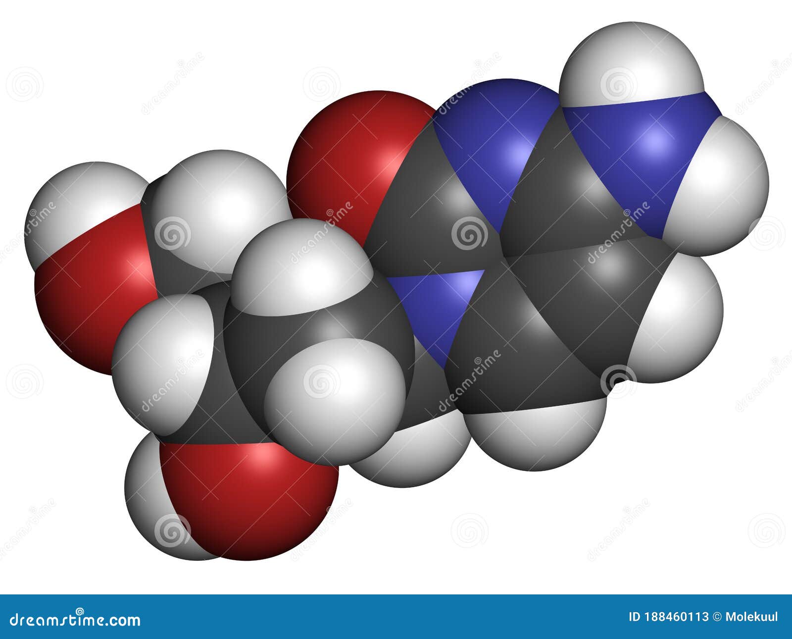 Deoxycytidine (dC) Nucleoside Molecule. DNA Building Block Stock ...