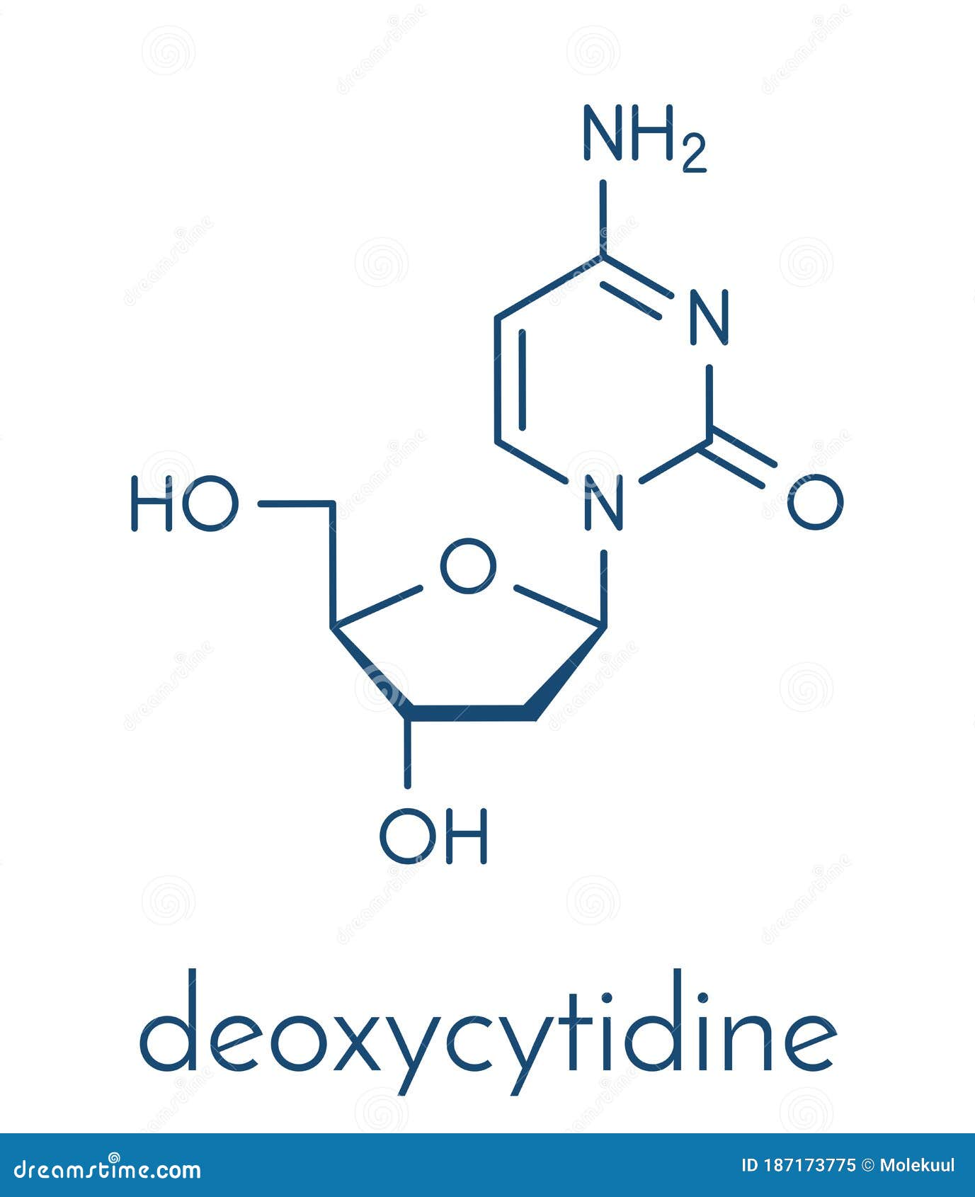 Deoxycytidine Monophosphate DCMP Nucleotide Molecule. DNA Building ...
