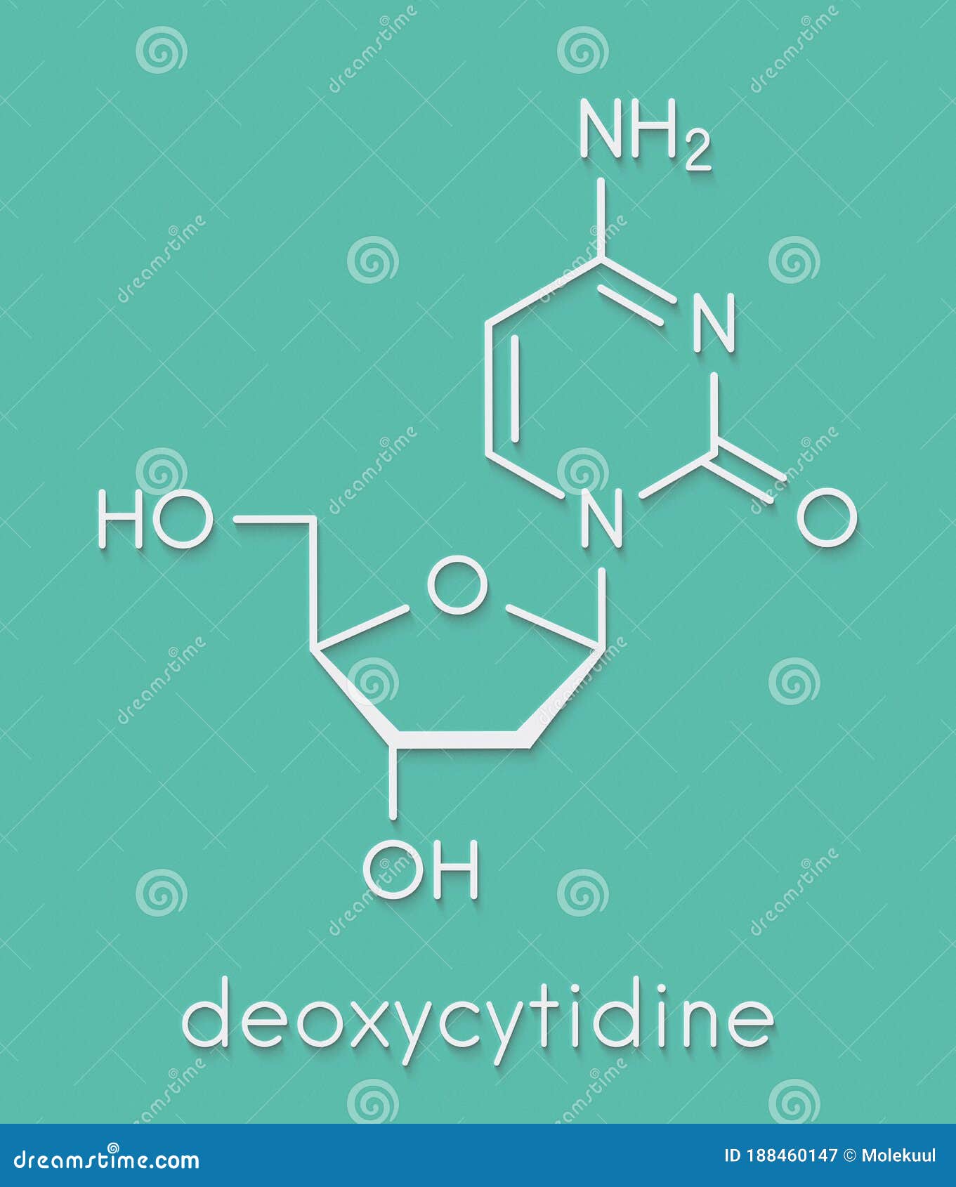Deoxycytidine Triphosphate Or DCTP Nucleotide Molecule. DNA Building ...