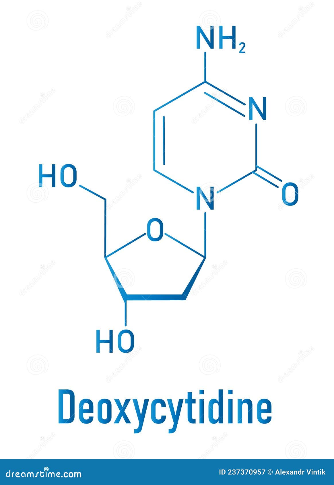 Deoxycytidine Monophosphate DCMP Nucleotide Molecule. DNA Building ...