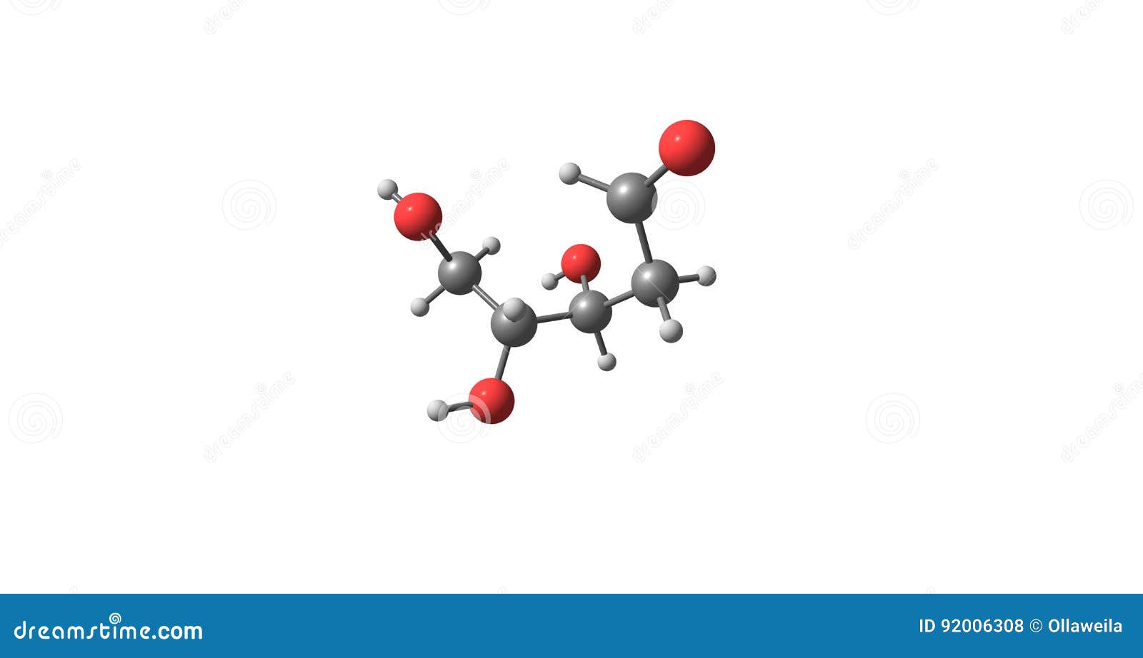Deoxyribose Molecular Structure Isolated On White Royalty-Free ...
