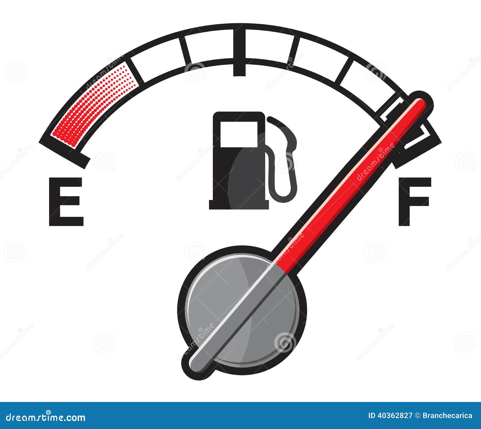 Depósito de gasolina lleno ilustración del vector. Ilustración de ...