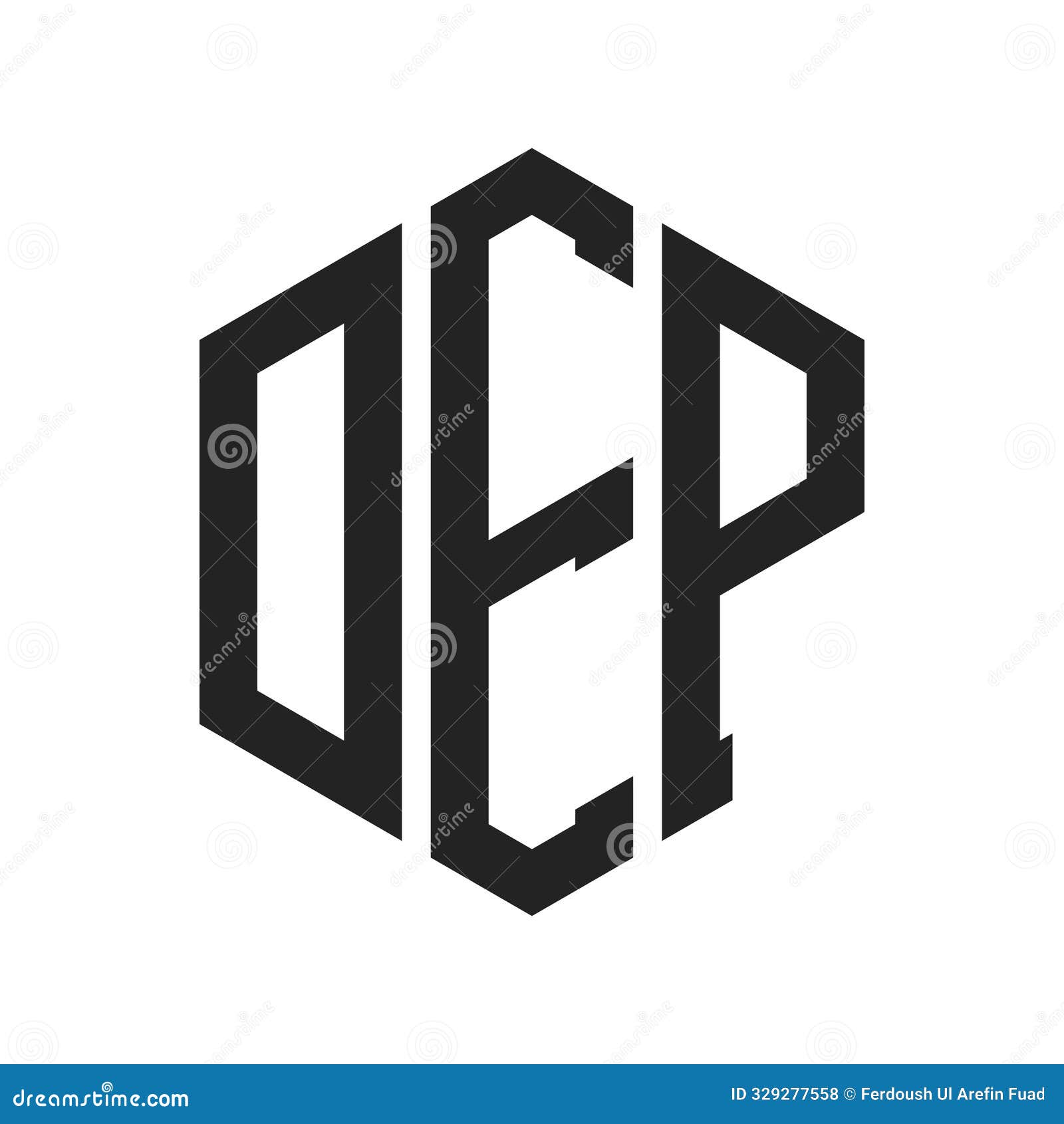 DEP Logo Design. Initial Letter DEP Monogram Logo Using Hexagon Shape ...