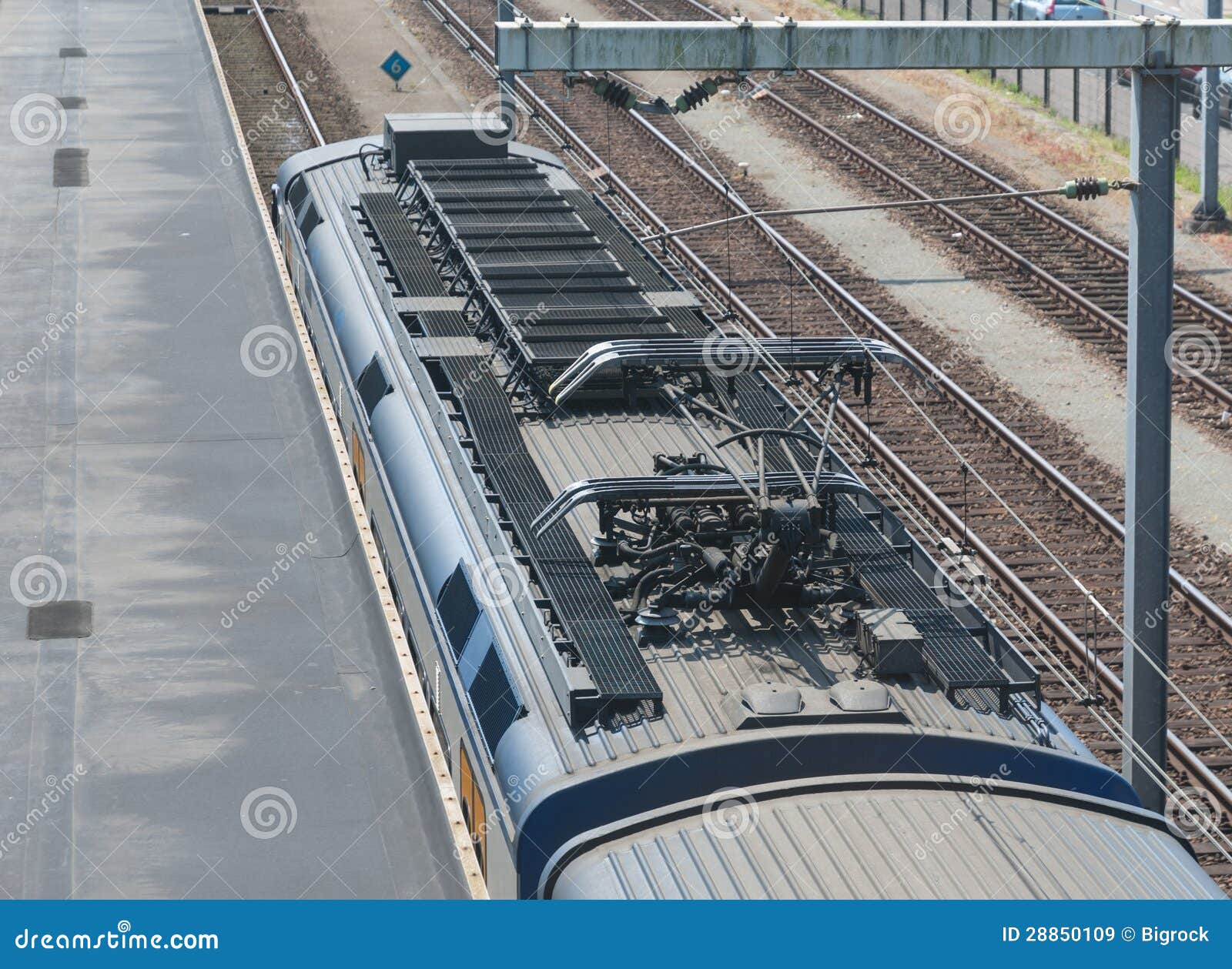 Departing train stock image. Image of structure, linking - 28850109