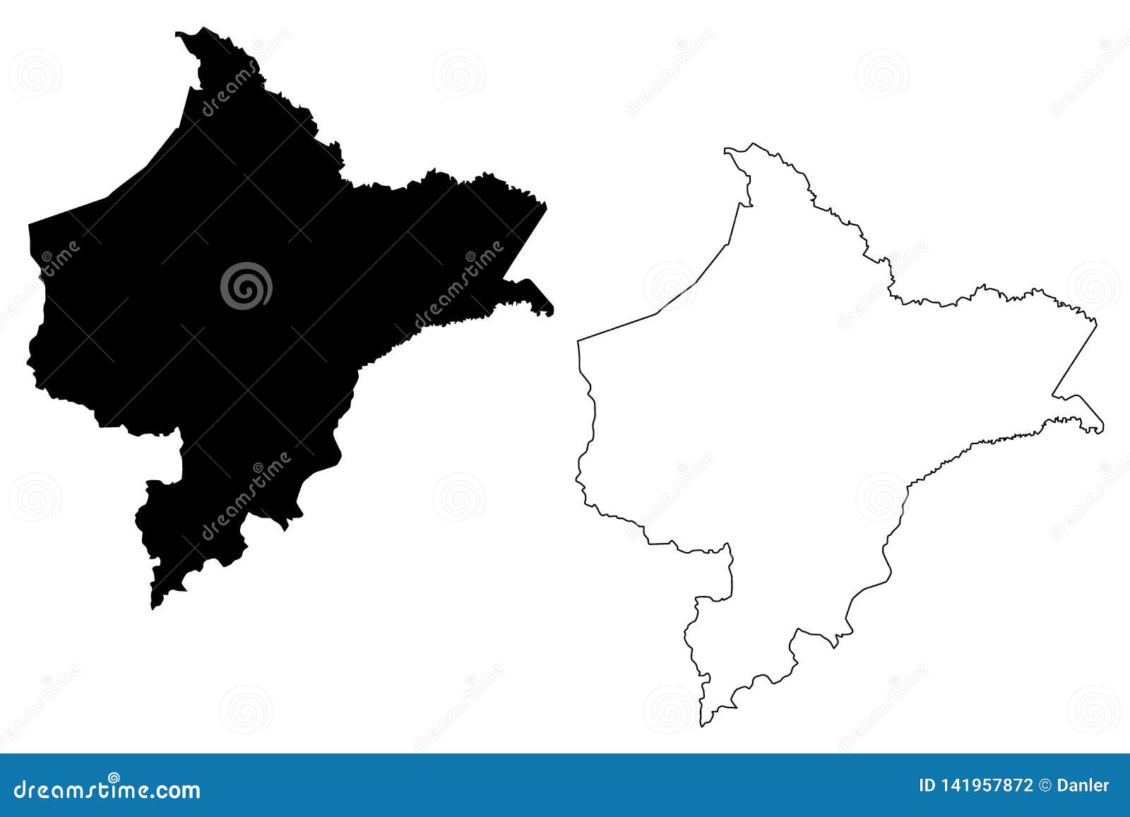 Department of Loreto Map Vector Stock Vector - Illustration of abstract ...