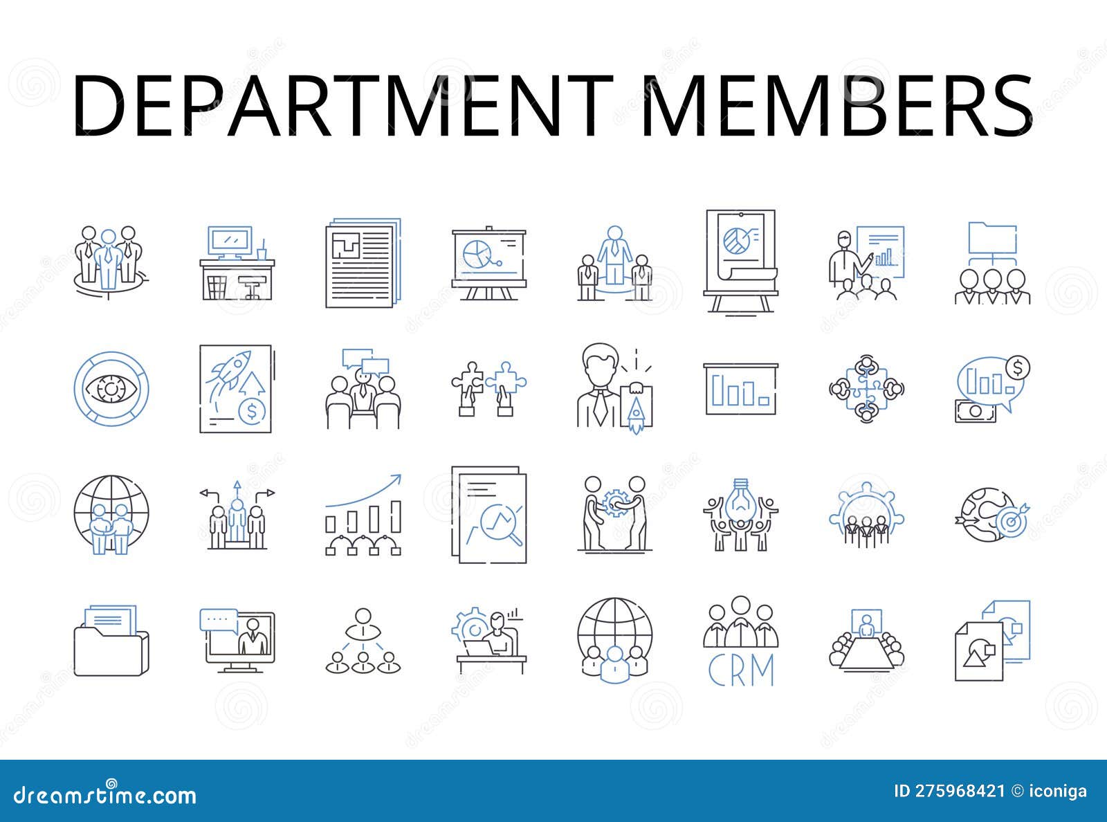 Workforce Comrades Line Icons Collection. Teamwork, Collaboration ... Workforce Comrades Line Icons Collection. Teamwork, Collaboration ...