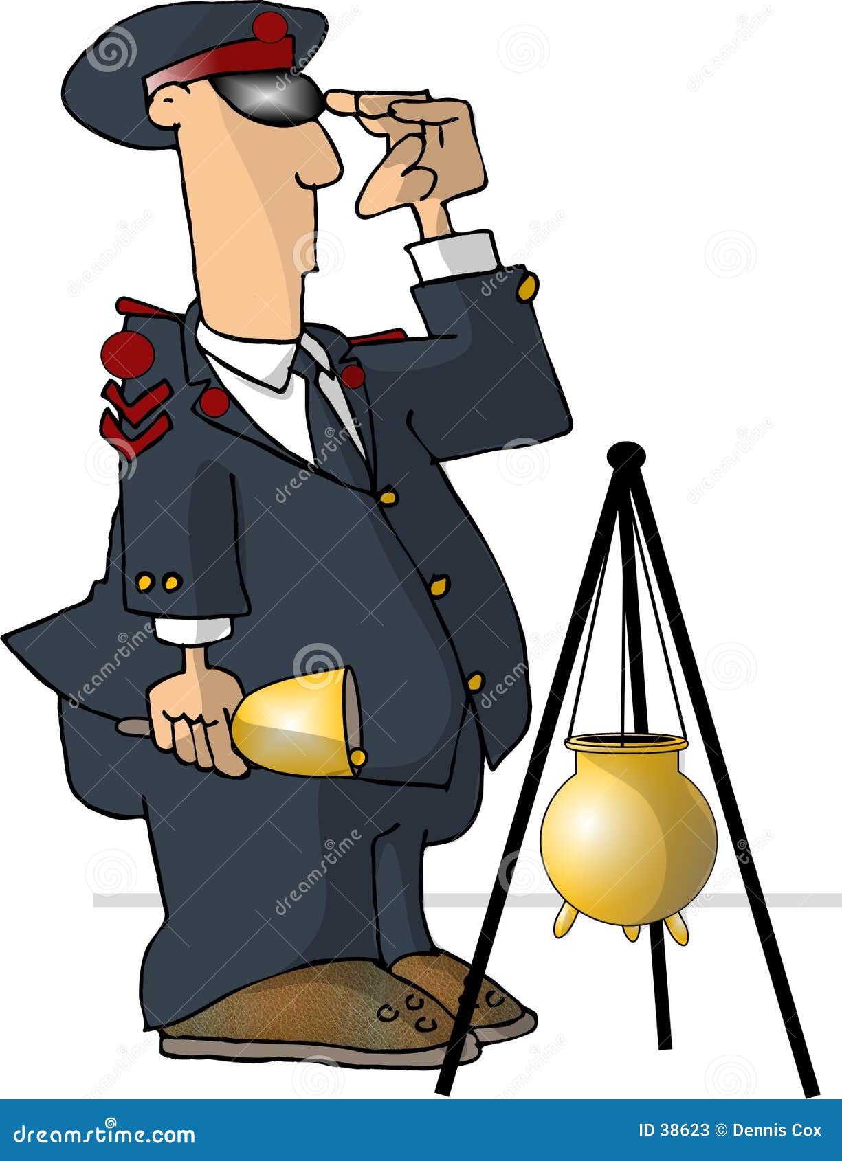 Bell Ringer Isometric Icon. 3d Line Art Technical Drawing. Editable ...