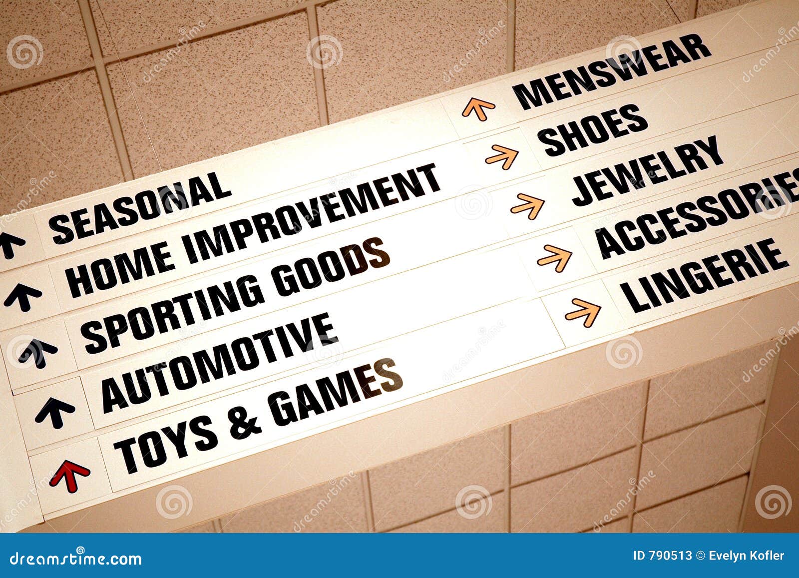 Department Store Sign stock image. Image of shopping, assist - 790513