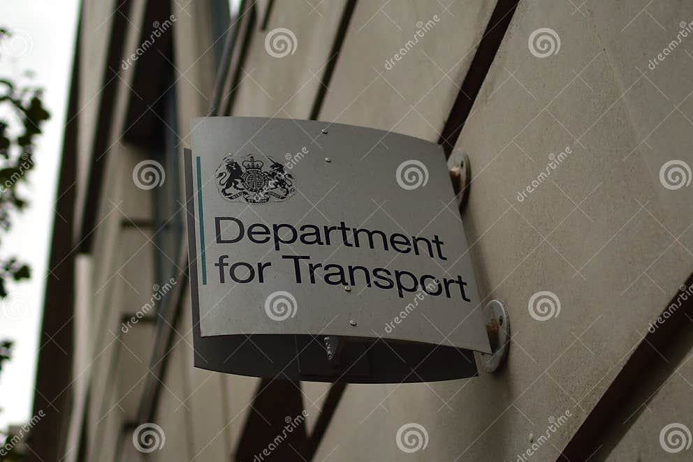 Department for Transport Sign Editorial Photo - Image of united ...